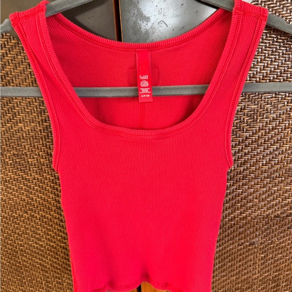 SKIMS | Tops | Skims Bold Red Tank Top | Poshmark